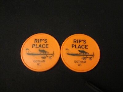 Gotham Wisconsin Rip’s Place Tokens TWO | eBay