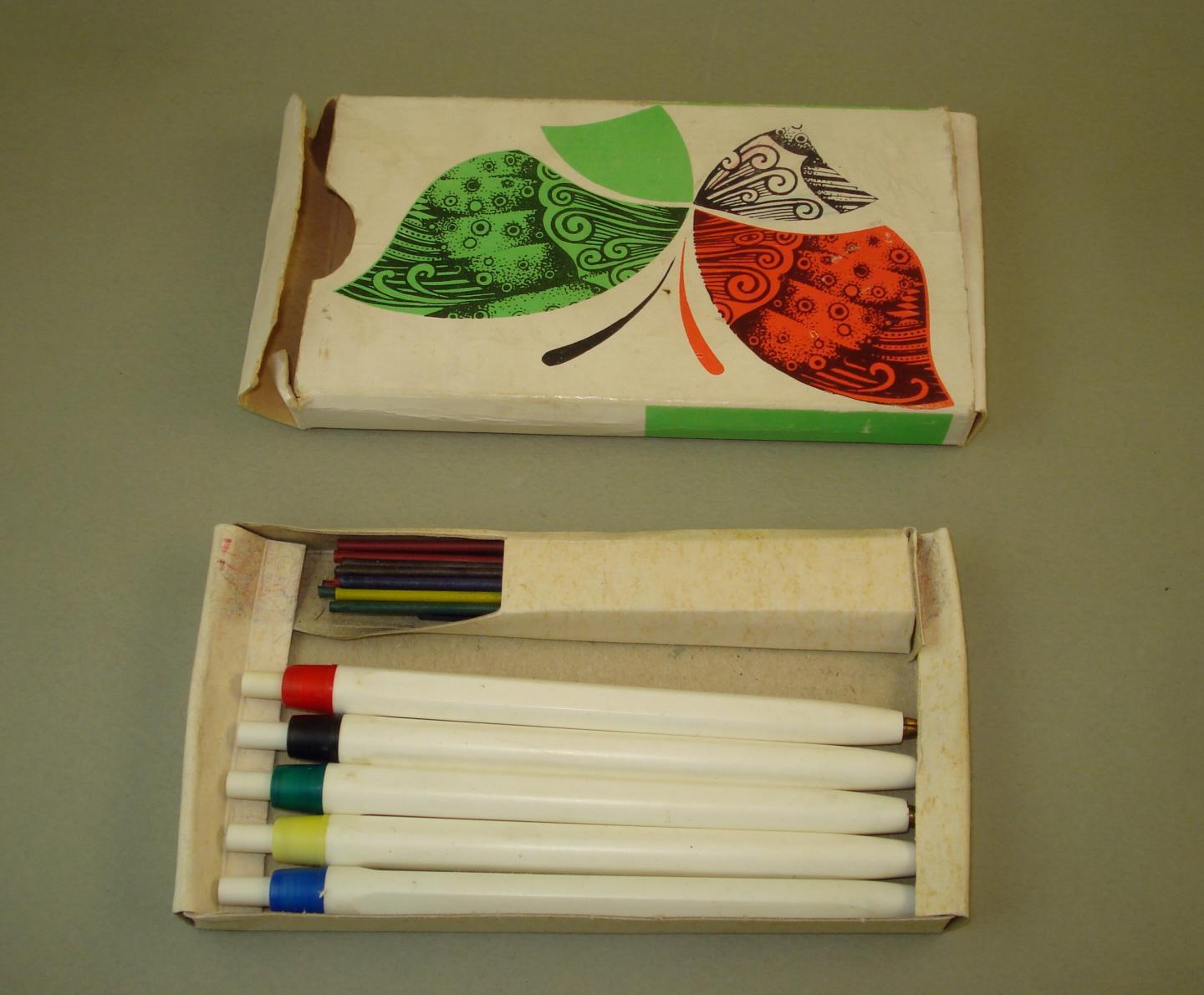 Set of 5 Vintage Russian Soviet Mechanical Pencils ORGTECHNIKA , Boxed ...