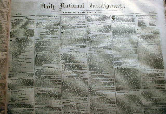 Lot of 200 COMPLETE ORIGINAL US newspapers dated between 1820-1889 ...