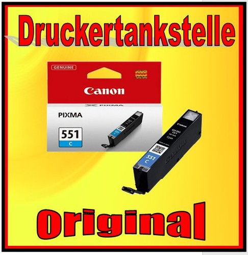 Originalpatrone CLI 551 Cyan CANON PIXMA MG 6450 6650 7150 7550 MX 725 ...