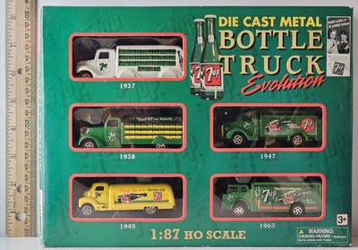 Golden Wheel Vintage 7UP bottle delivery truck evolution, 1/87 diecast ...