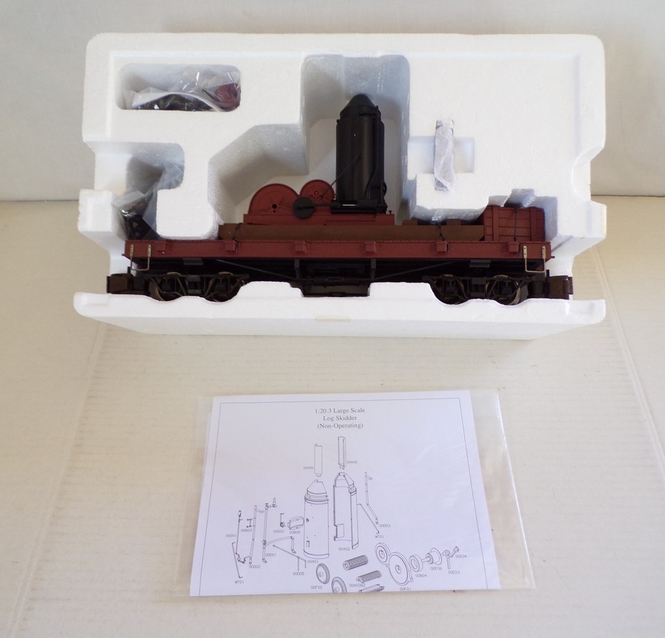 G Scale - Lot of 2 - Bachmann Log Skidder & Log Car w/Boxes, metal ...
