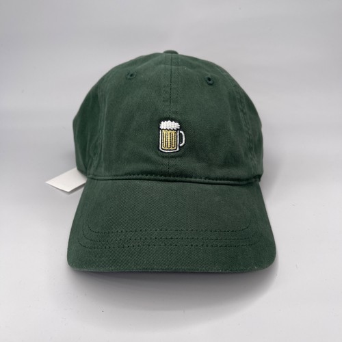J.CREW Mens Washed Critter Beer Baseball Cap Embroidered Adjustable Hat ...
