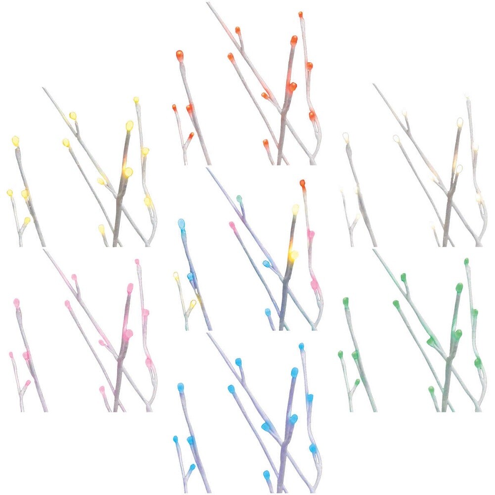 Costco 7ft LED Multifunction Birch Tree with 280 Multicolor LED Lights ...