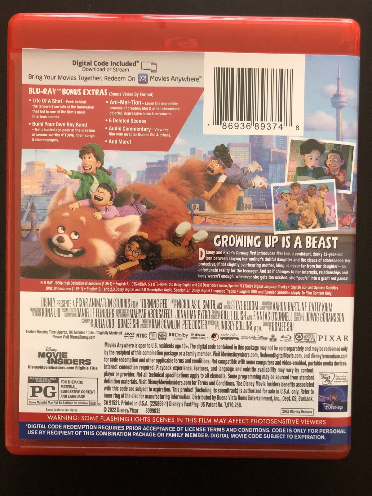 Turning Red (Blu-ray, DVD) 786936893748| eBay