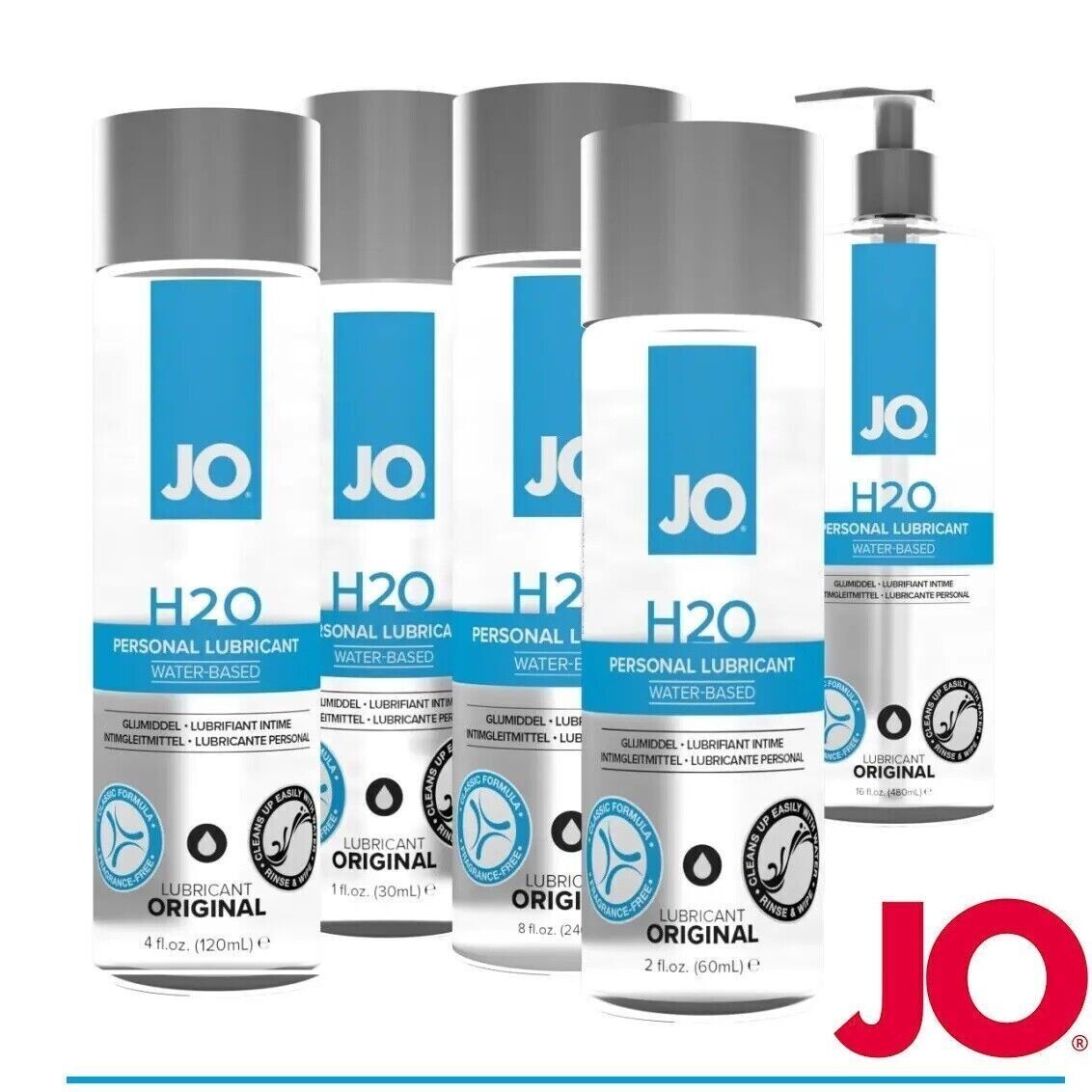 System Jo H2O Lube Water Based PREMIUM Personal Lubricant - CHOOSE SIZE ...