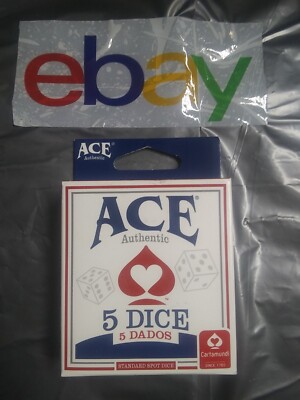 Ace Authentic Standard Spot Dice 5 | eBay