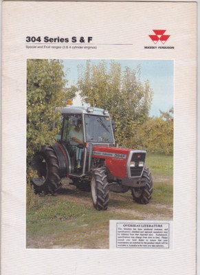 1994 MASSEY FERGUSON 304 SERIES Tractor 16p Brochure S & F Special ...