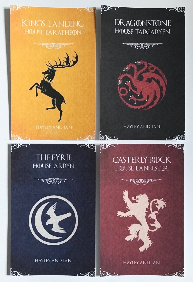 Got House Logo Game Of Thrones Houses Water Cooler Spiceworks
