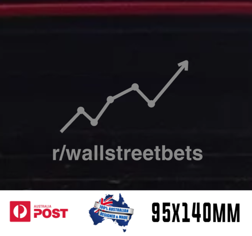 Wallstreetbets Reddit Windshield Windscreen Laptop Sticker Decal 140mm ...