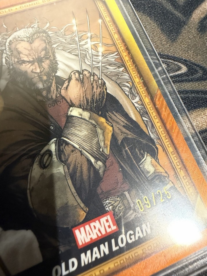 2025 Topps Chrome Marvel Deadpool Old Man Logan /25 Orange Refractor ...