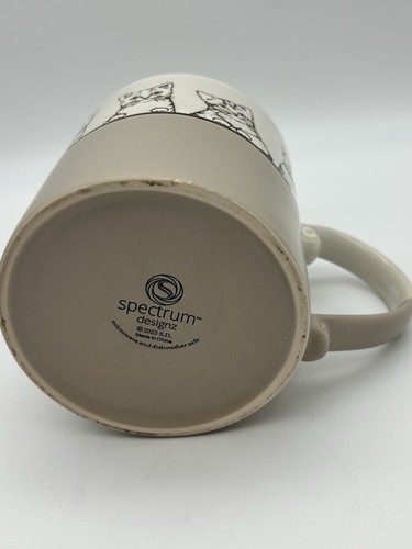Spectrum Designz Kitty cat Mug large 4.5" height white/tan 2023 | eBay