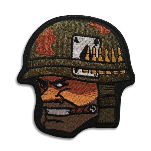 Embroidered Soldier Cigar Ace of Spades Bullets and Helmet Sew or Iron ...
