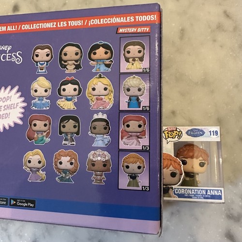 Funko Bitty Pop Disney Princess- 119 Coronation Anna Frozen *Chase* | eBay