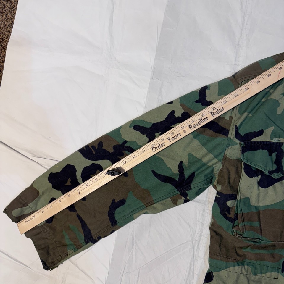 Vintage US Army Military Coat Mens Medium Cold Weather Field Camouflage ...