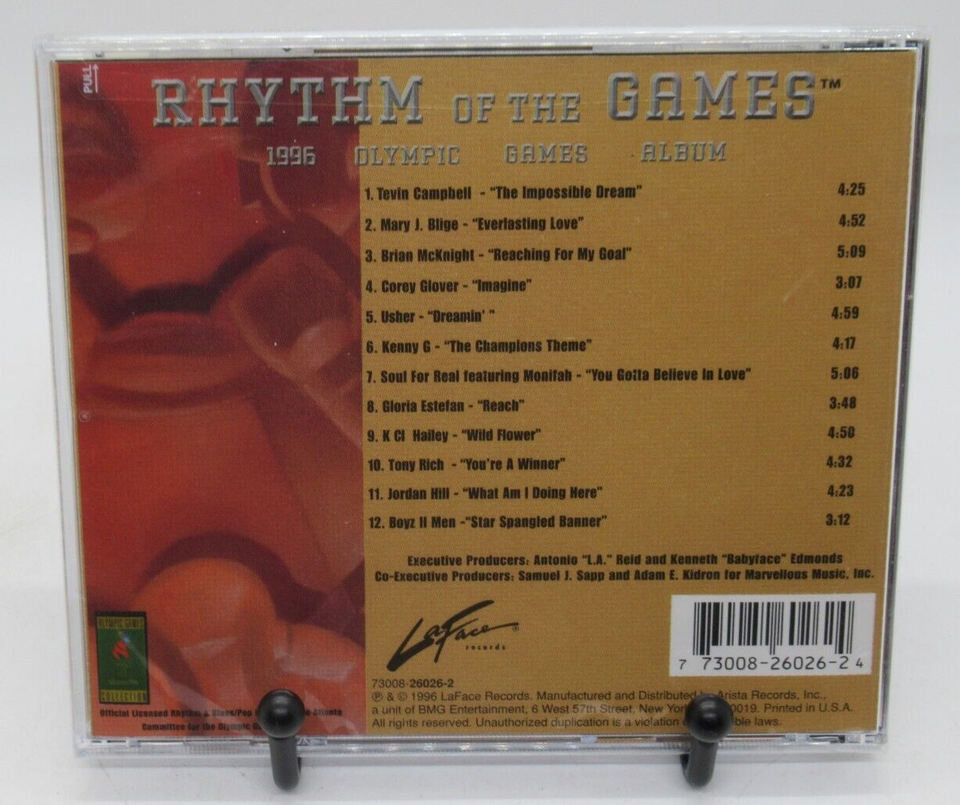 RHYTHM OF THE GAMES - 1996 OLYMPIC GAMES ALBUM MUSIC CD, 12 TRACKS ...