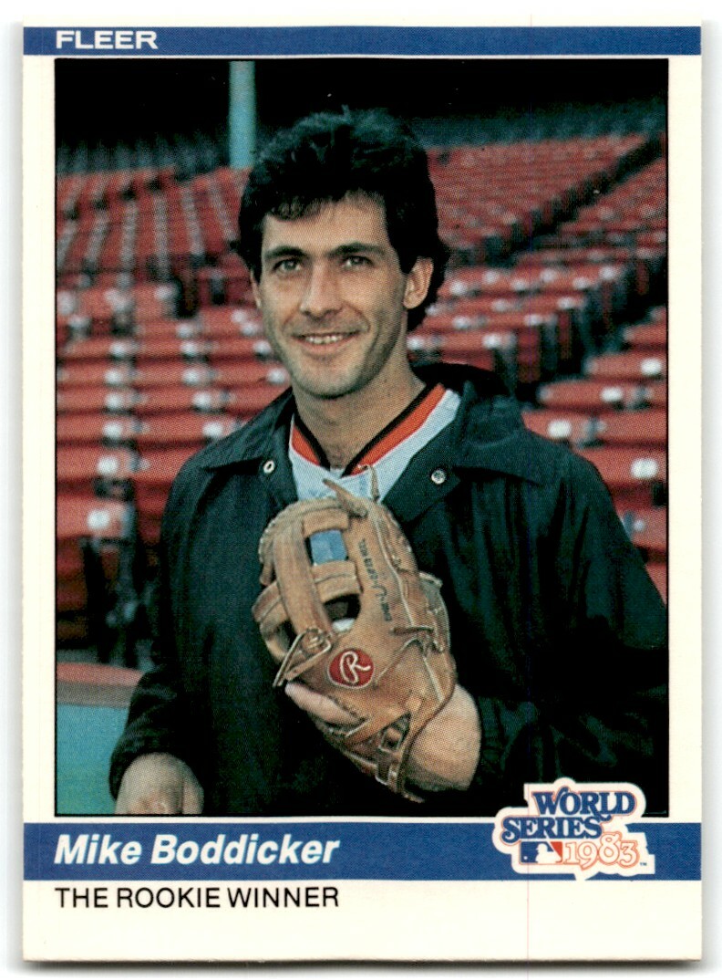 1984 FLEER MIKE BODDICKER BALTIMORE ORIOLES #645 | eBay