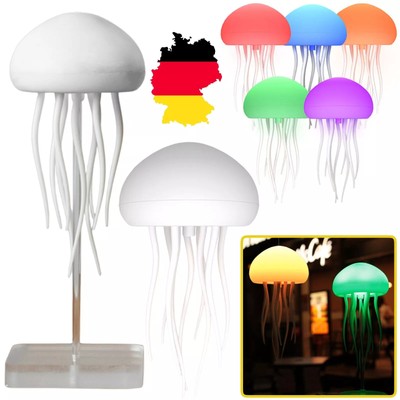 1-5X LED Smart Jellyfish Night Light Voice Control Type-C Charging ...