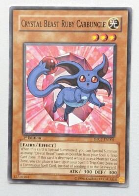 CRYSTAL BEAST RUBY CARBUNCLE (DP07-EN001) - Yu-Gi-Oh! Common 1st Ed ...