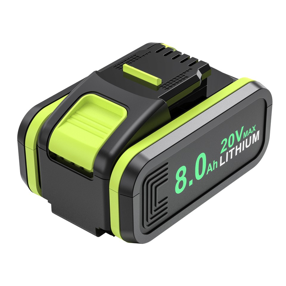 2X-1X For Worx 20V Li-Ion Battery 8.0Ah WA3551 WA3551.1 WA3553 WX386 ...