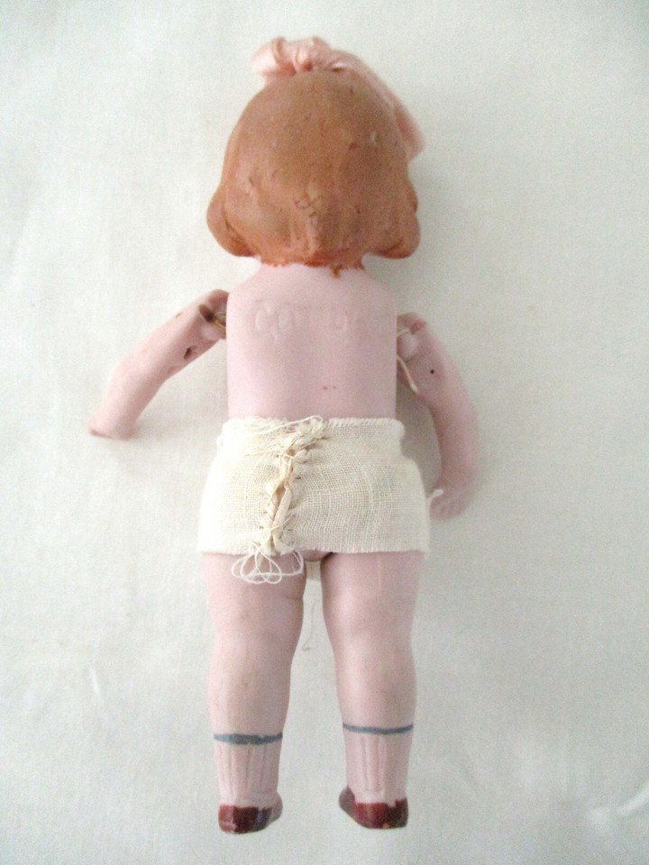 Antique, GERMAN, HERTWIG, BISQUE MOLDED BABY DOLL, A CUTIE! | eBay