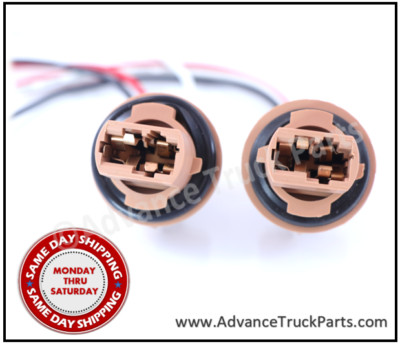 7443 Bulb Socket Brake Turn Signal Light Harness Wire LED Pig Tail Plug ...