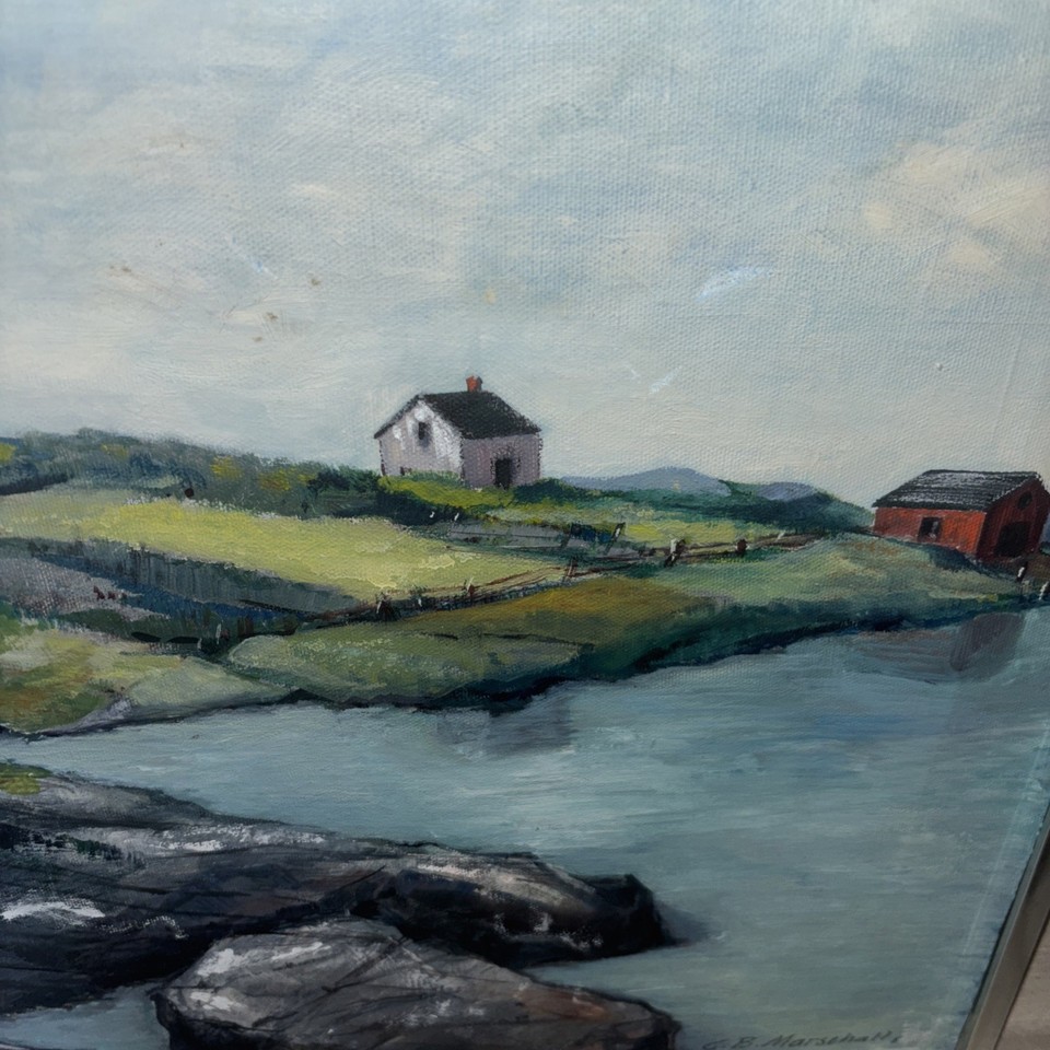 GEORGE MARSCHALL OIL PAINTING PEGGYS COVE NOVA SCOTIA | eBay