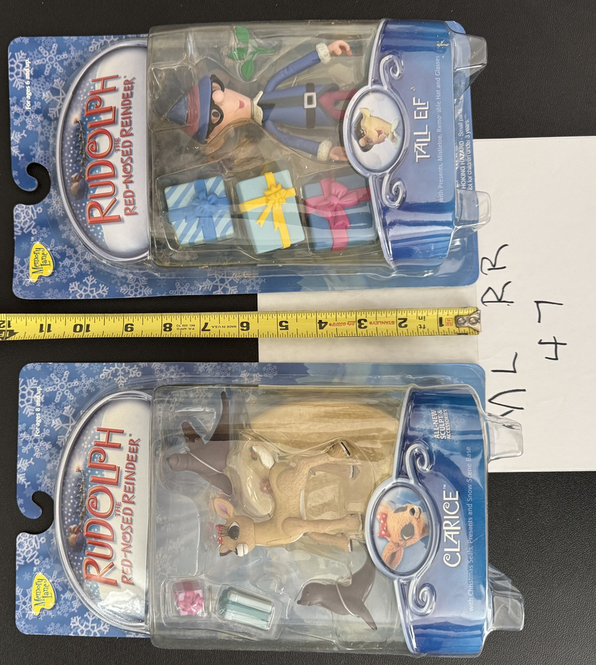 Rudolph Red Nosed Reindeer Tall Elf Hank Clarice Ice Pond Lot 47 Memory ...