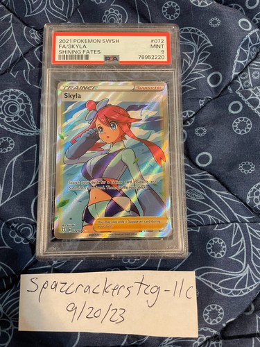 Pokémon Tcg Skyla Full Art 072 Shining Fates Holo Rare Psa 9 Free 9017