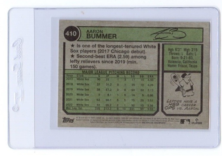 2023 Topps Heritage Short Print Aaron Bummer Chicago White Sox #410 | eBay
