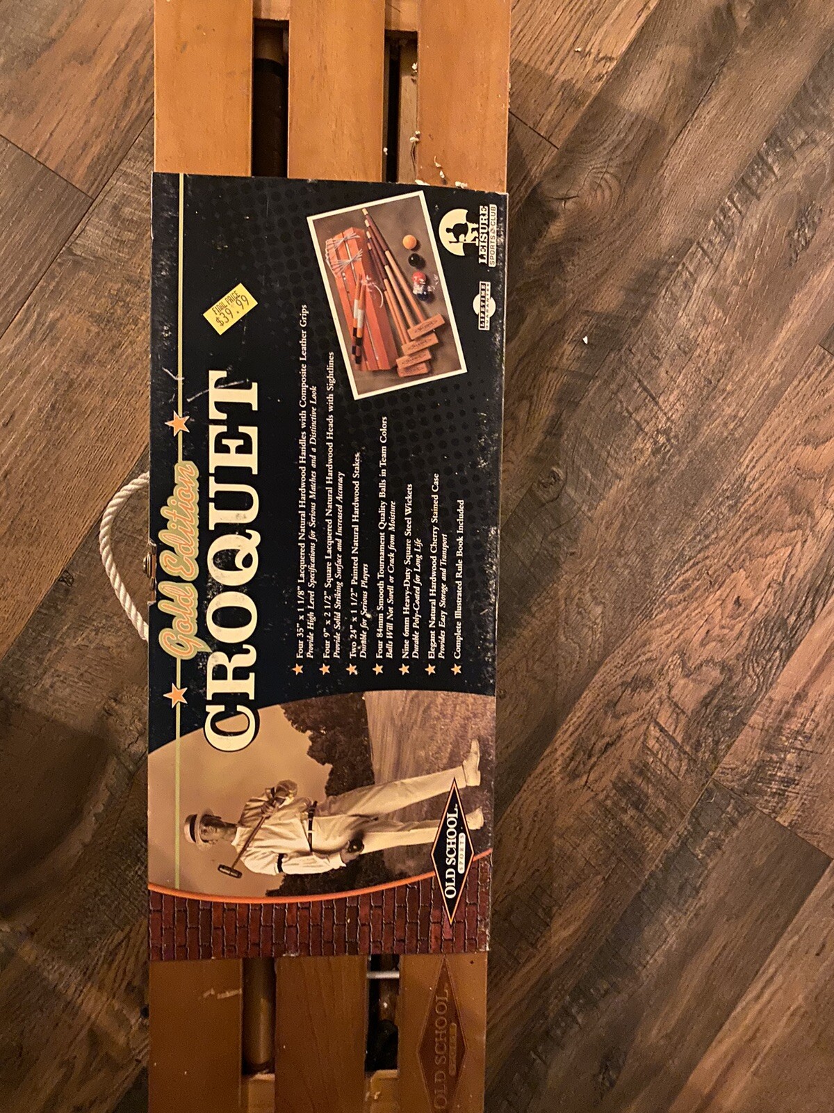 Vintage - Old School Sports Croquet Set - Gold Edition + Carry Crate ...