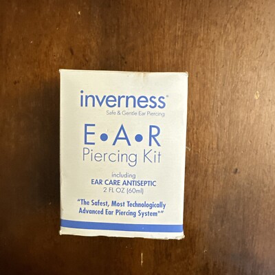 Inverness Ear Piercing Home Kit 3mm Square CZ Stainless Steel Earrings ...