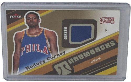 Rodney Carney 2006-07 NBA Fleer Basketball Throwbacks Jersey Card 76ers ...