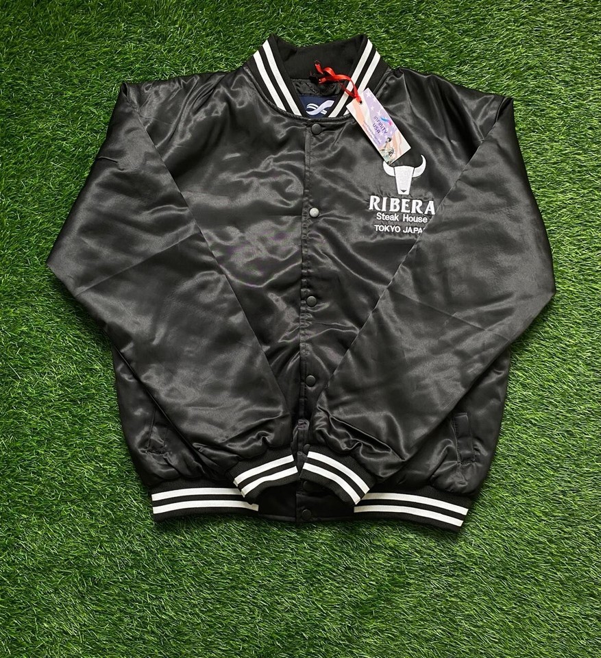 Ribera Steakhouse Tokyo Japan Bomber Jacket Satin Varsity Outershell ...