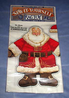 The Toy Works Ragtoy St. Nick Santa Sew it Yourself 19th Century Repro ...