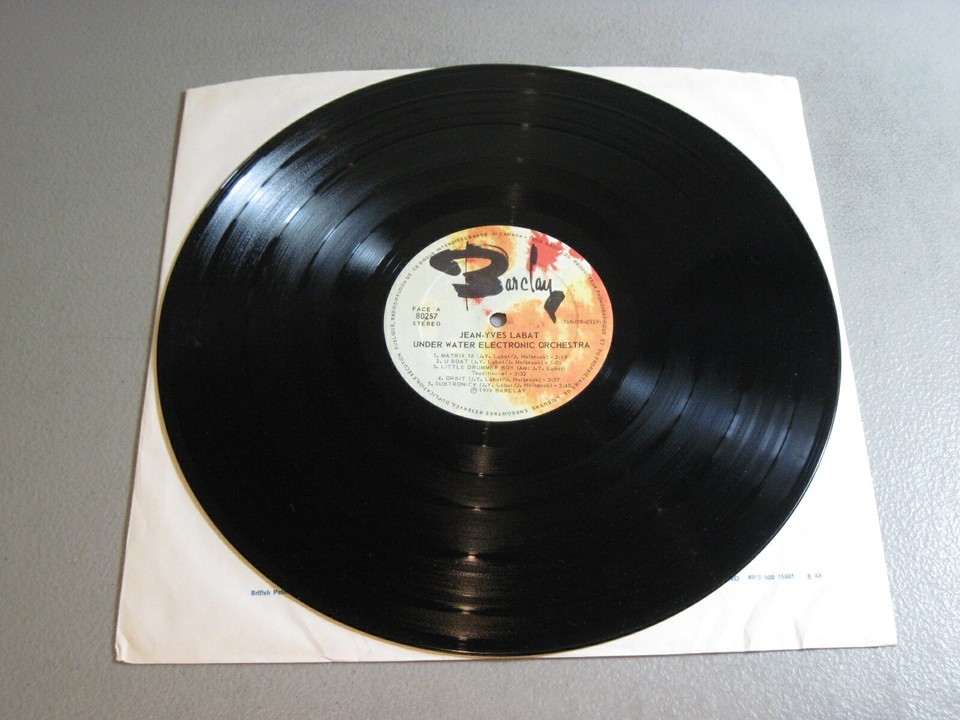 Jean-Yves Labat- Underwater Electronic Orchestra- LP 1976 Barclay 80257 ...