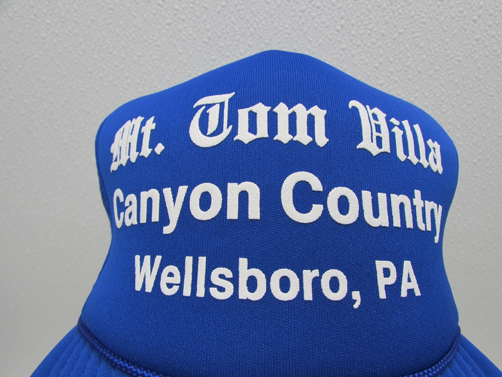VTG MT. TOM VILLA Mesh Trucker Hat Rope Snapback Mesh Blue OSFA ...