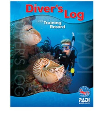 PADI Diver's Log and Training Record Scuba Diving Dive Log Book 70047 ...