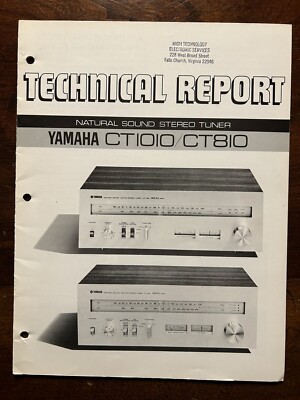 Yamaha CT1010 CT810 Natural Sound Stereo Tuner Technical Report Original Rare | eBay