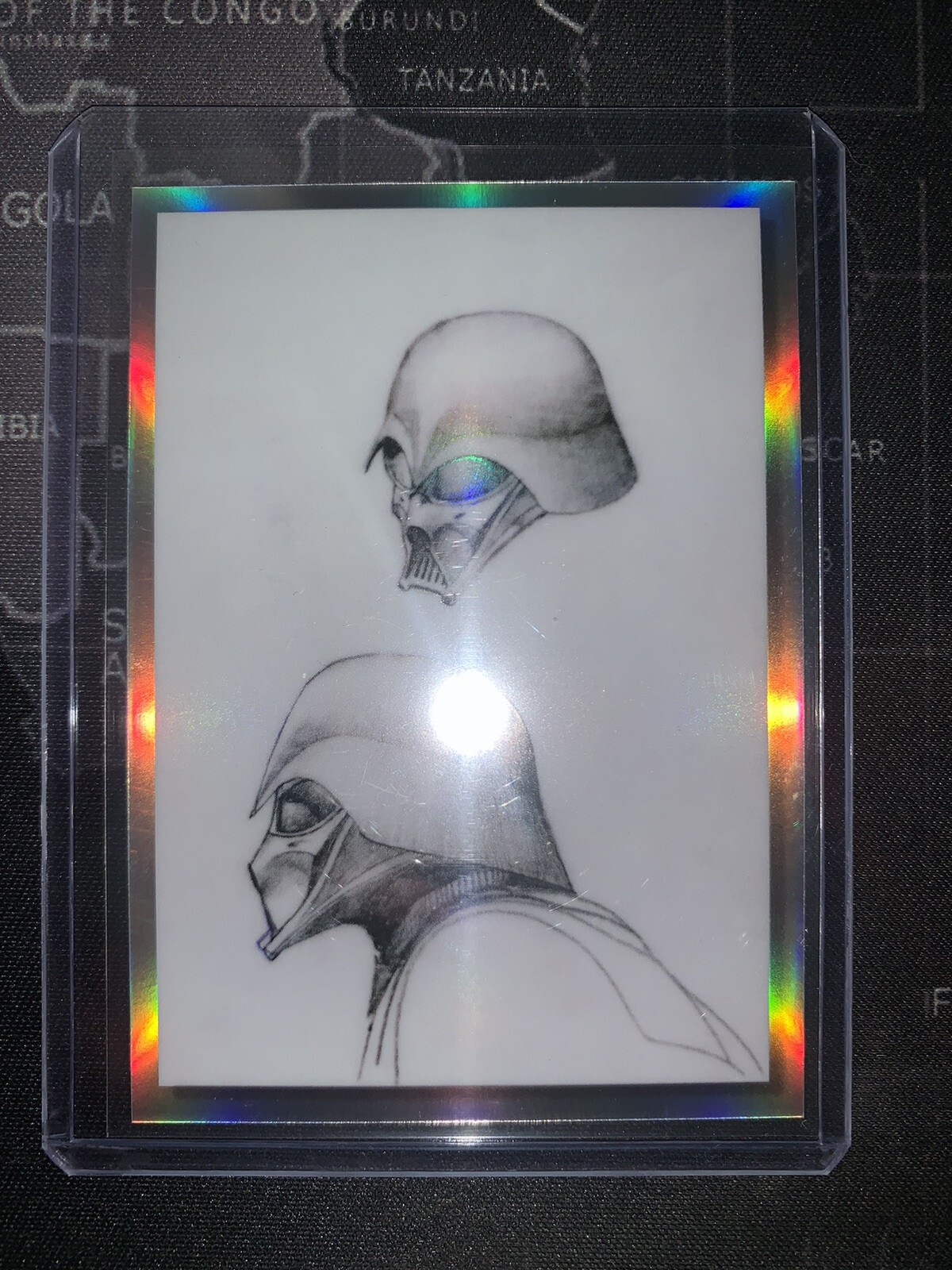2022 Topps Chrome Star Wars Galaxy DARTH VADER OT Concept Art Refractor ...