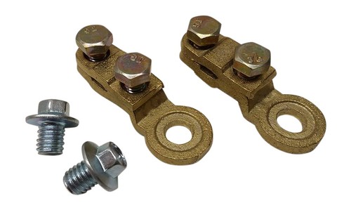 2X Side Post Battery Terminal KIT Terminals with 2 screws bolts | eBay
