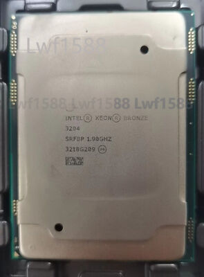 Intel Xeon Bronze 3204 1.9GHz 6 Threads 8.25MB SRFBP 85W LGA3647 CPU ...