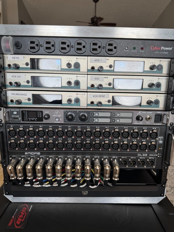 Behringer X32 Core/ DL32 Stagebox/EW 300 G3 FLY RIG | eBay