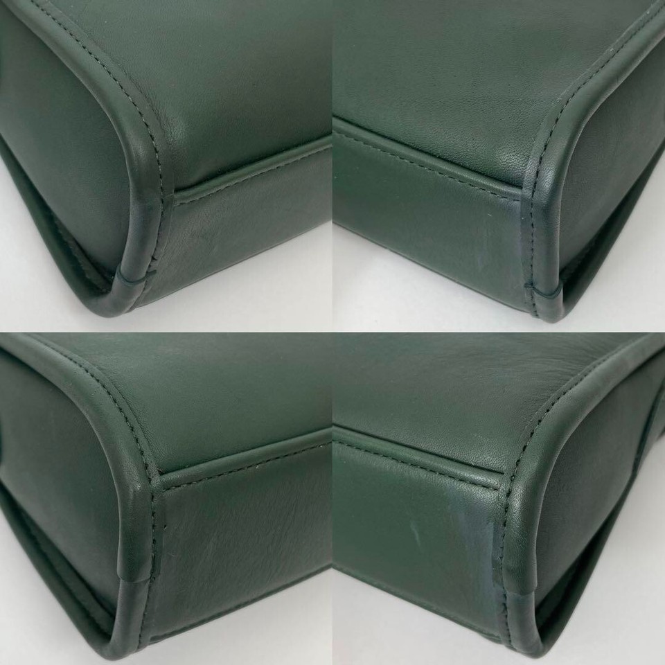 Extremely Rare Made In USA Old Coach 9908 Shoulder Bag Green Vintage ...