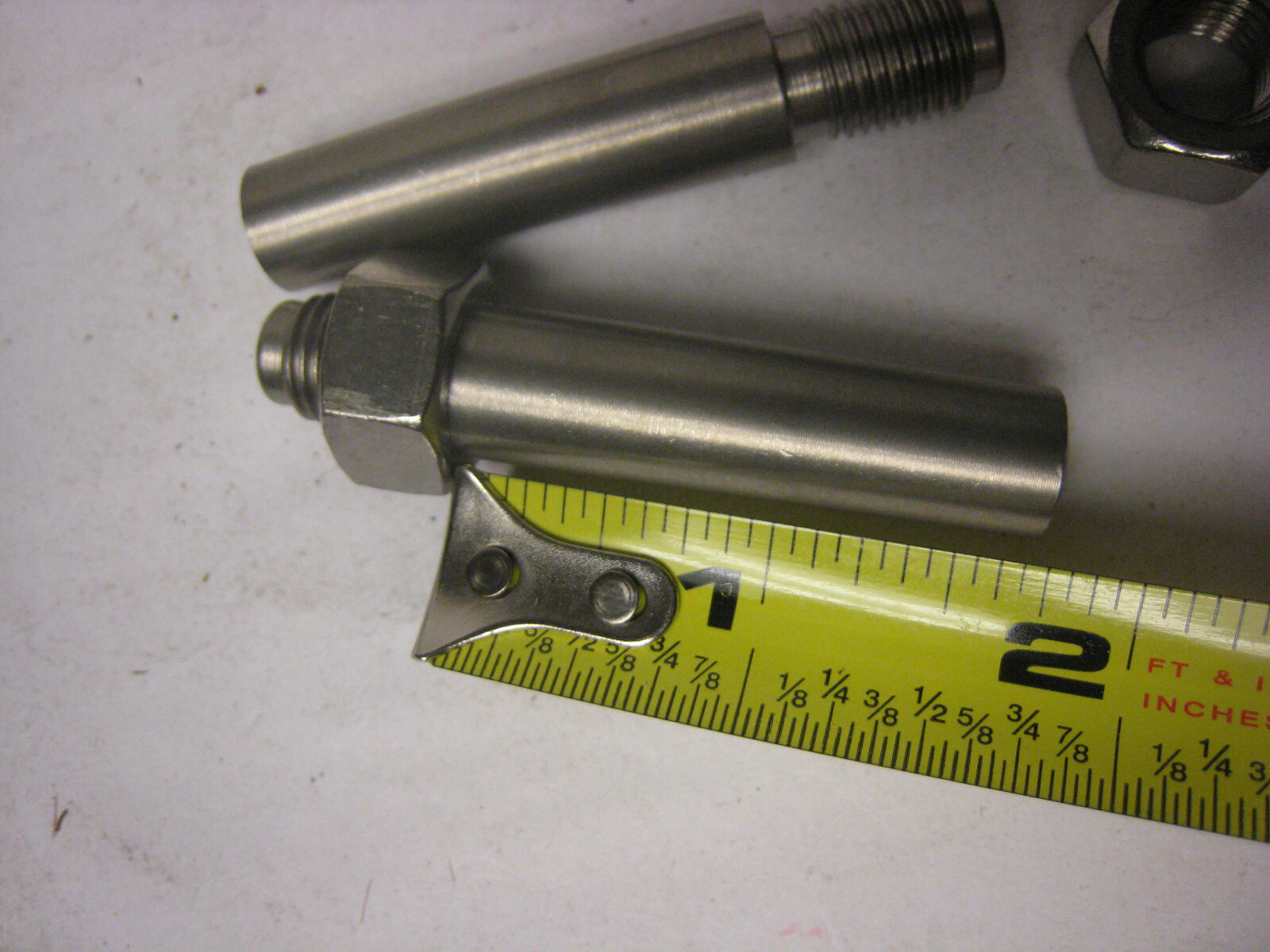2 pc SS Shoulder studs 1/2" shaft 7/16-20 W/nut" 1-3/4 " long shoulder ...