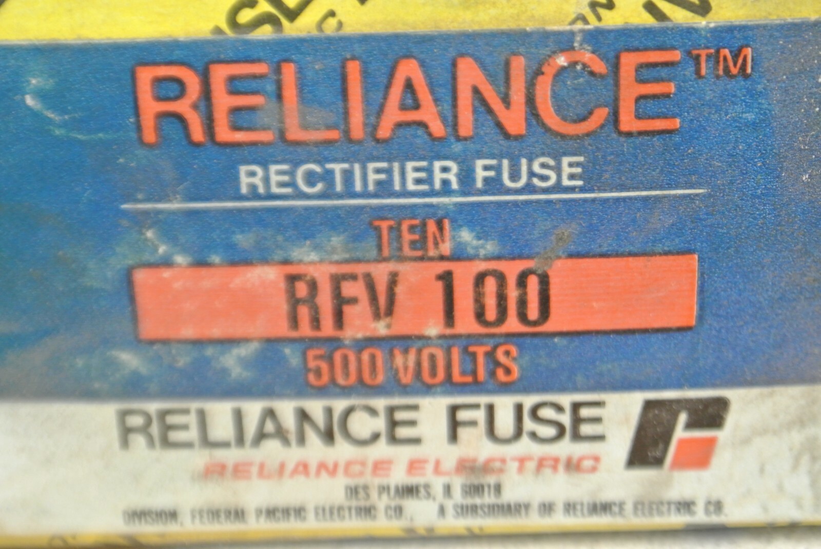 RELIANCE RFV100 RECTIFIER FUSES / 500V / 100A / NEW SURPLUS / EACH | eBay