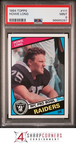 1984 TOPPS #111 HOWIE LONG RC RAIDERS HOF PSA 9 | eBay