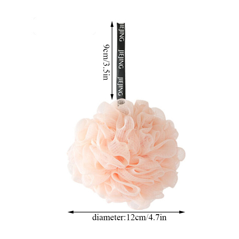 Sponge Mesh Ball Exfoliating Body Puff Soft Bath Shower Wash Scrunchie ...
