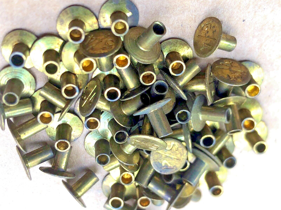Wagner 5/4 Brass Brake Lining Clutch Rivets NOS - 50 Pieces ☆USA☆ | eBay