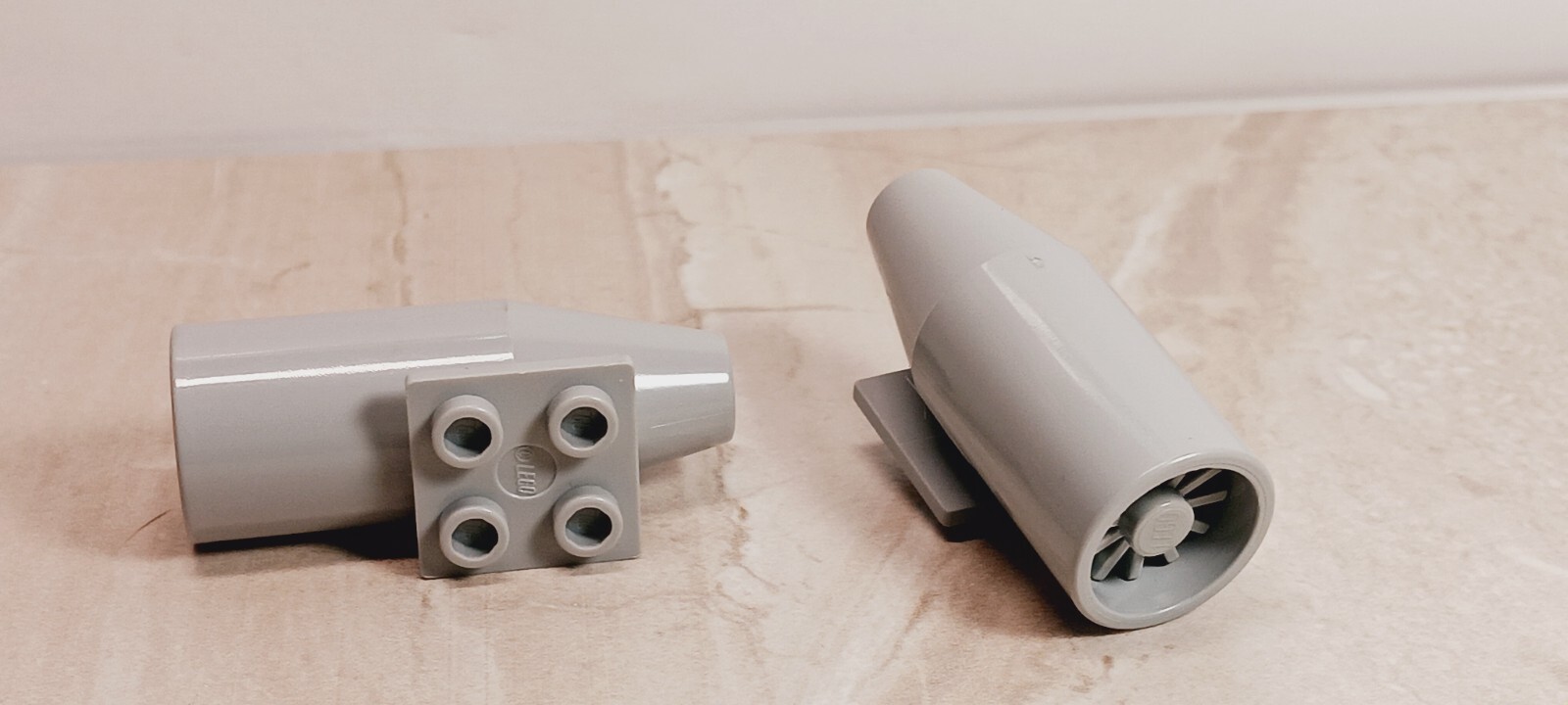 LEGO Gray Engines Lot of 2 Cylinder Tapered Inverted 2x2 Connector NEW ...